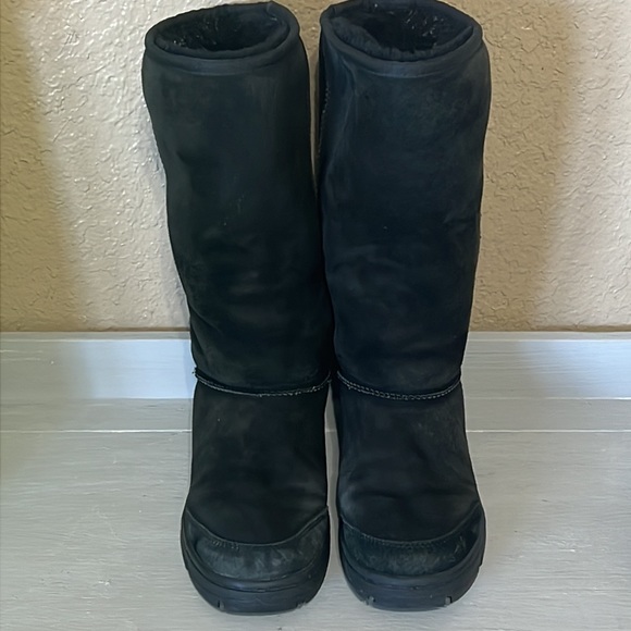 UGG | Shoes | Ugg Ultimate Tall Braid Boots Black | Poshmark